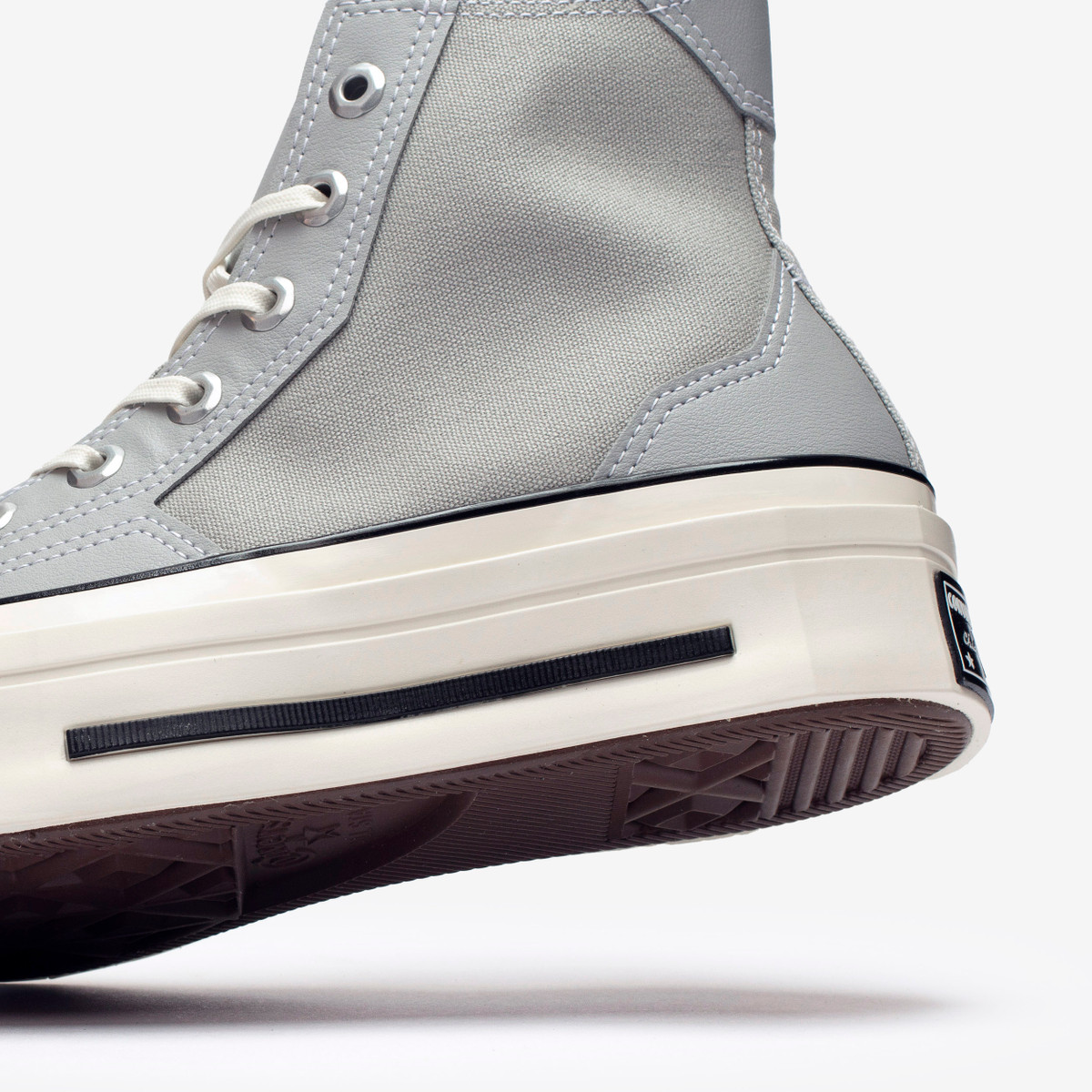 Converse Chuck 70 De Luxe Squared A08280C Egret Black Grey Area - Converse Shoes - Sepcleat