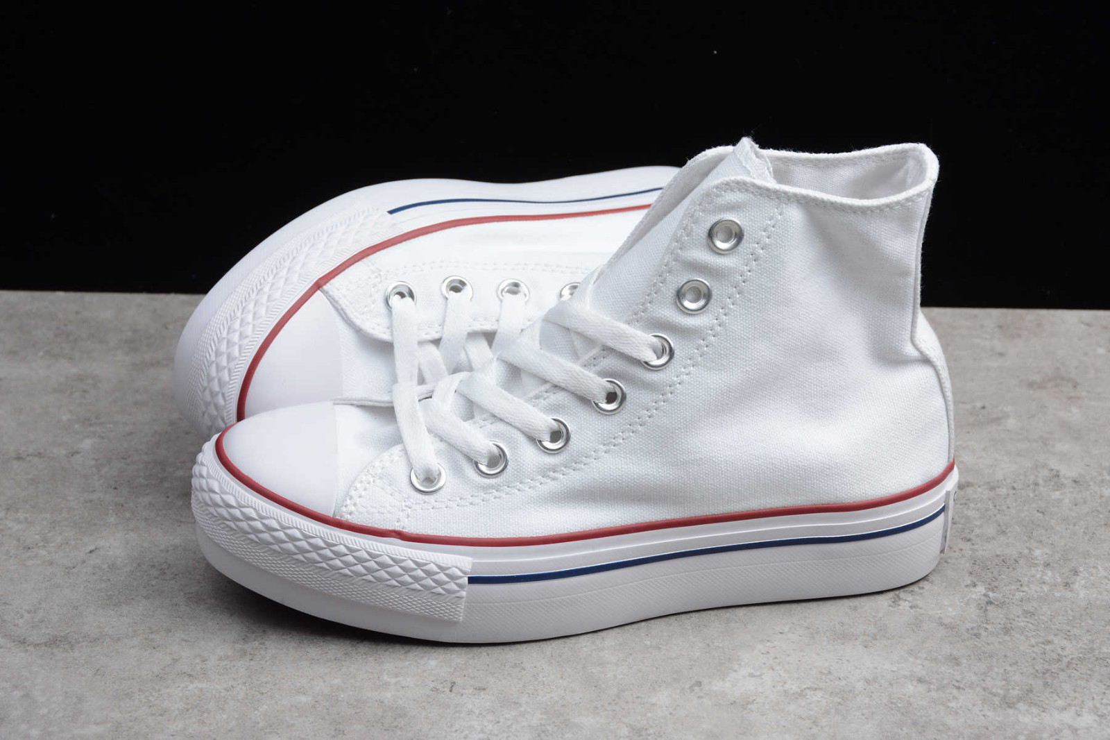 Converse Chuck Taylor All Star Hi White Red Shoes M7650C - Converse ...