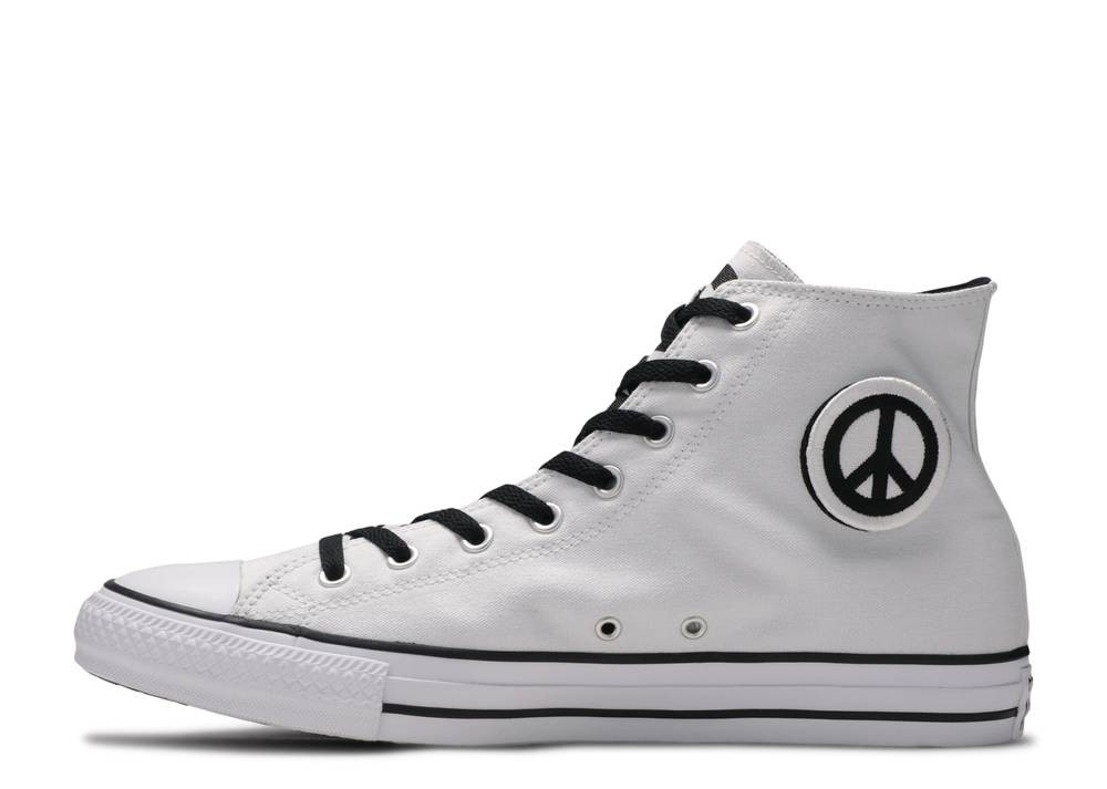 Converse Chuck Taylor All Star High Seek Peace White Black 165768F ...