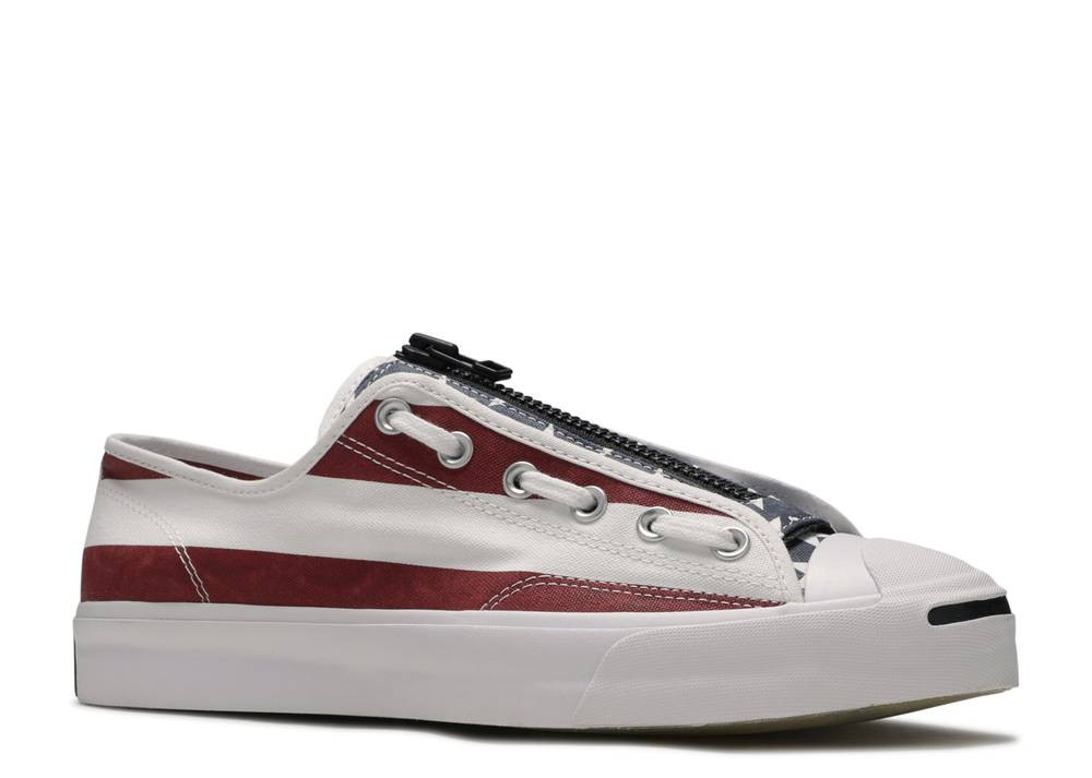 Converse Thesoloist X Jack Purcell Zip Ox Americana Garnet White ...