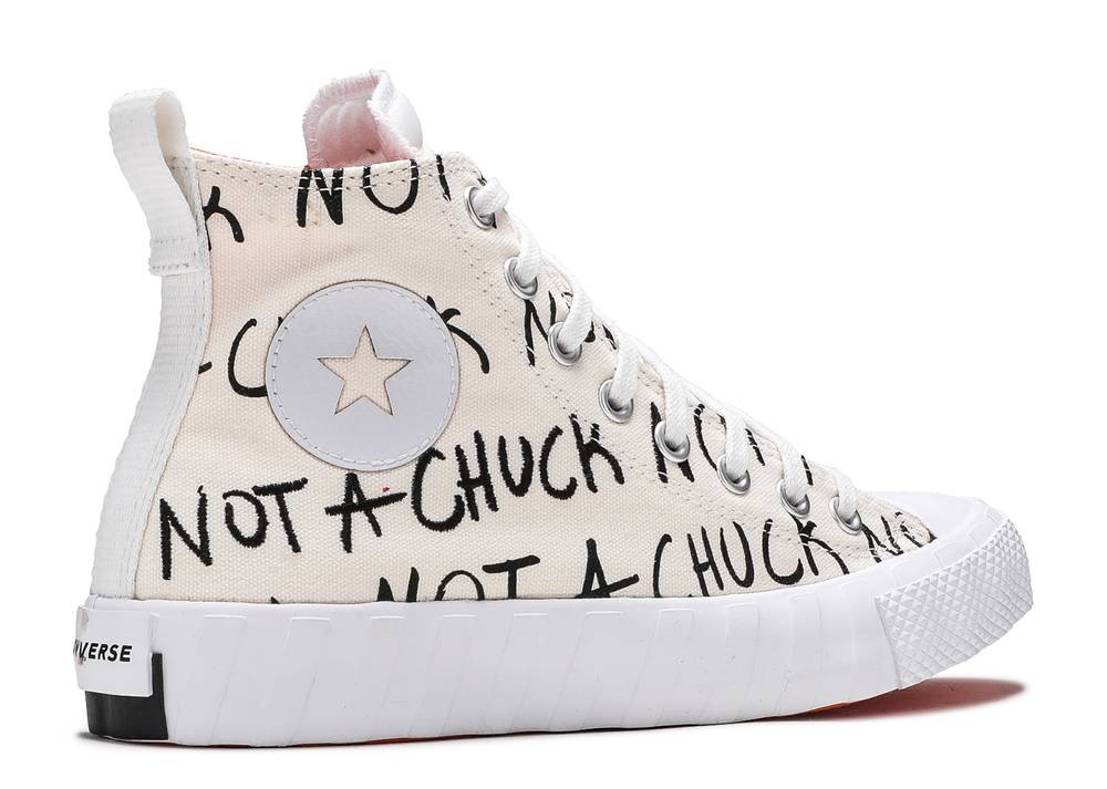 Converse Unt1tl3d Hi GS Not A Chuck Egret Mandarin White Bold 266515C ...