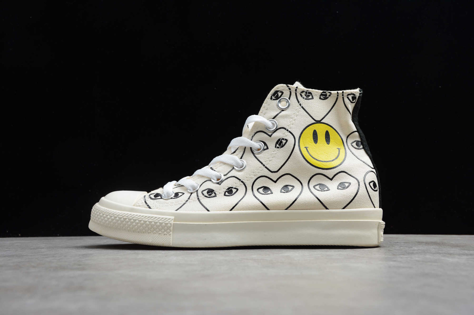Converse x CDG Play x Smiley 2020 Chuck Taylor All Star White 1CK811 ...