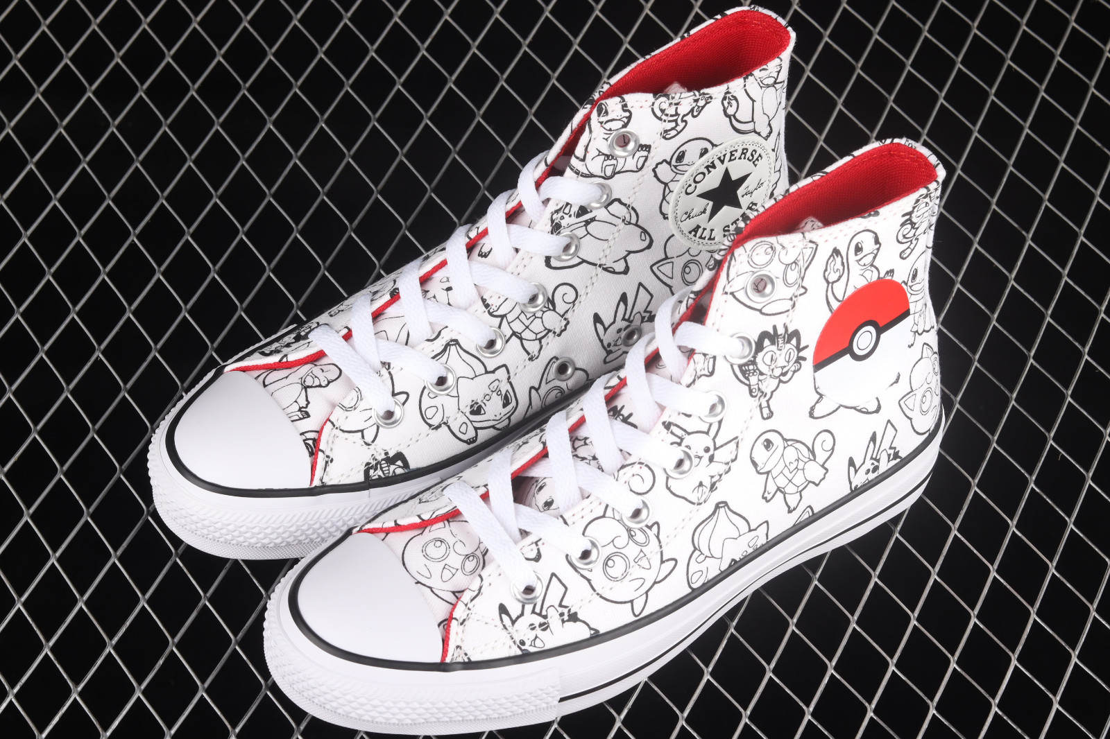 Pokémon x Converse Chuck Taylor All Star 1970s Hi White Black A01651C ...