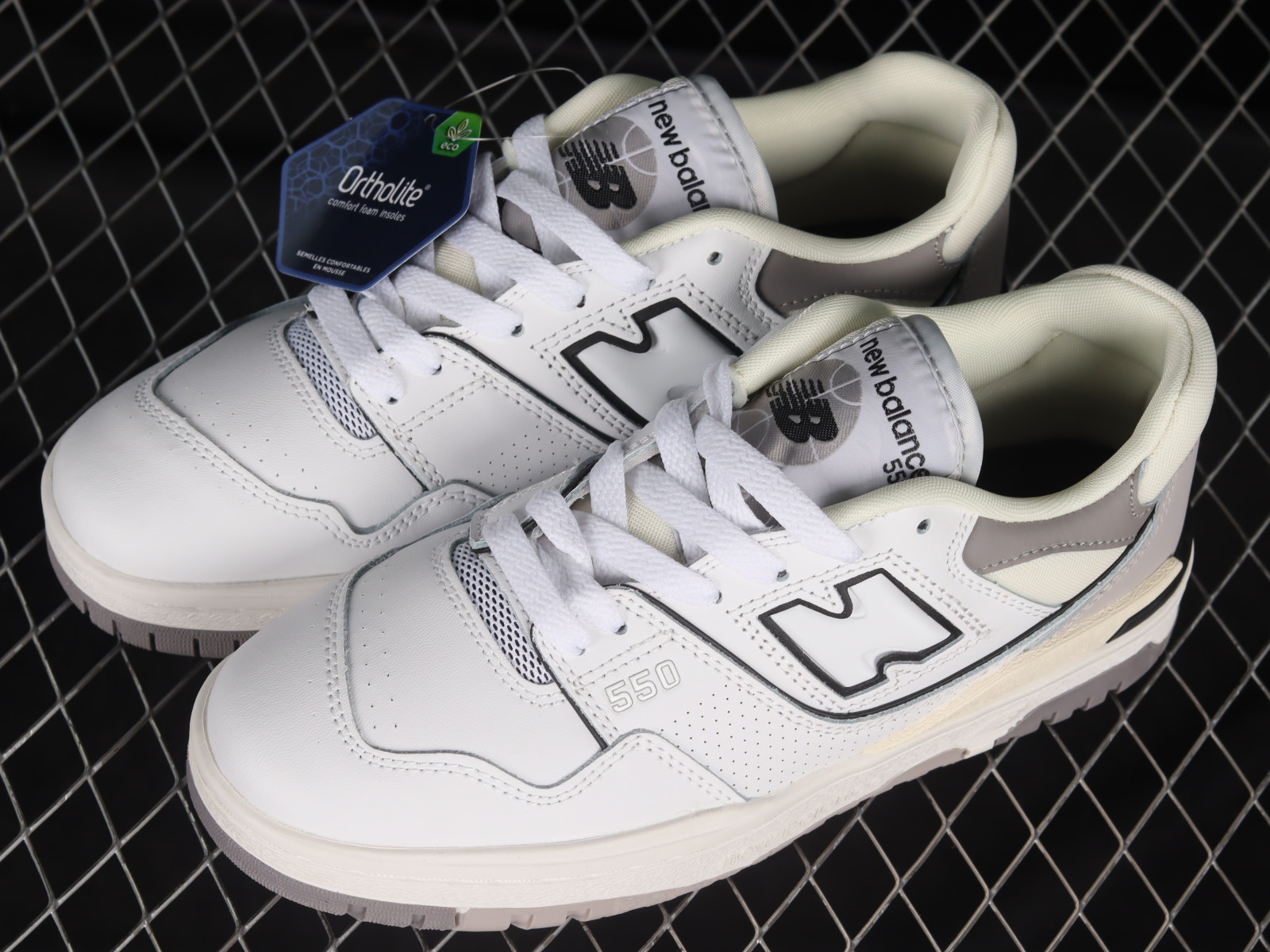 New Balance 550 Salt and Pepper Whit Marble Dark Grey BB550PWA - New ...
