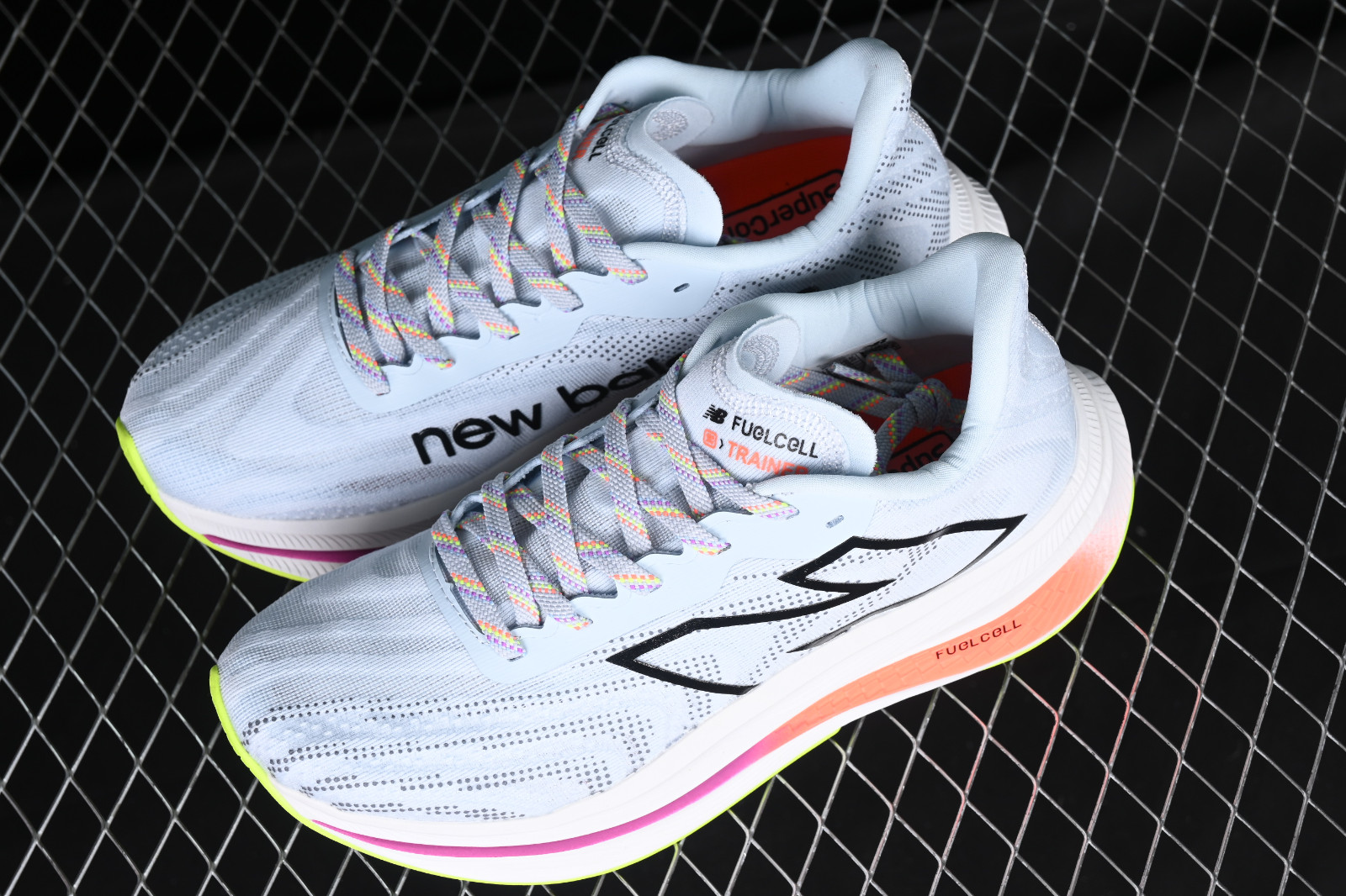 New Balance FuelCell SuperComp Trainer V2 Ice Blue Neon Dragonfly ...