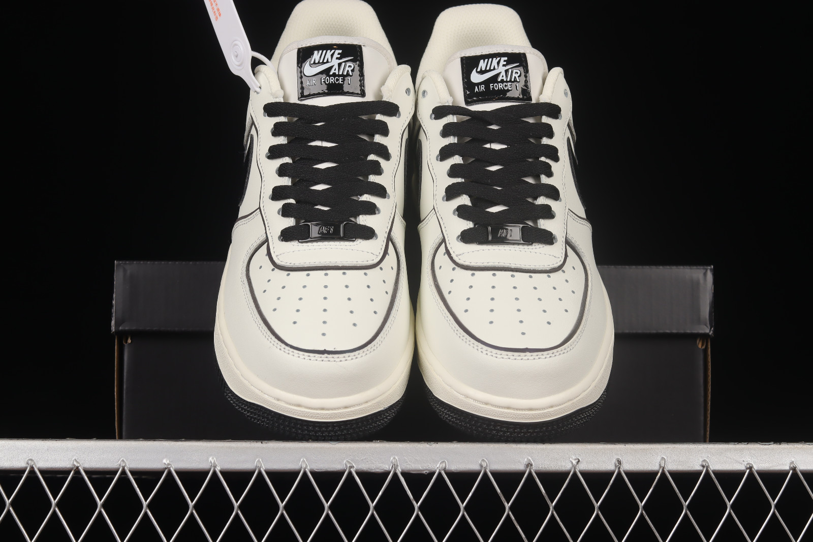 Nike Air Force 1 07 Low Patent Leather White Black PG9856-788 - Air ...