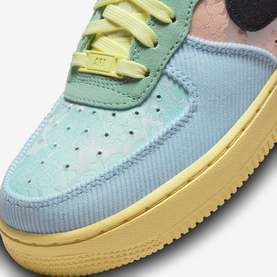 Nike Air Force 1 Low Celestine Blue Off Noir Teal Tint Lemon Wash ...