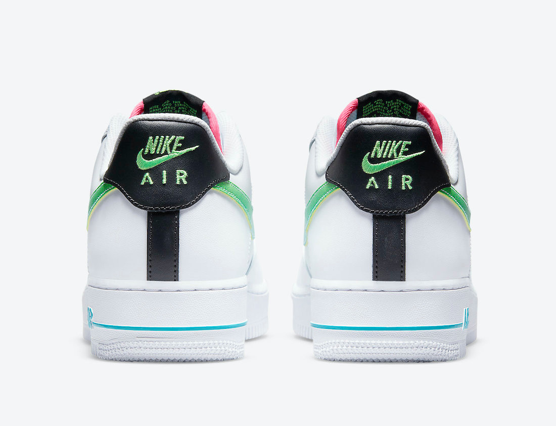 Nike Air Force 1 Low White Bright Crimson Laser Blue Black DJ5148-100 ...
