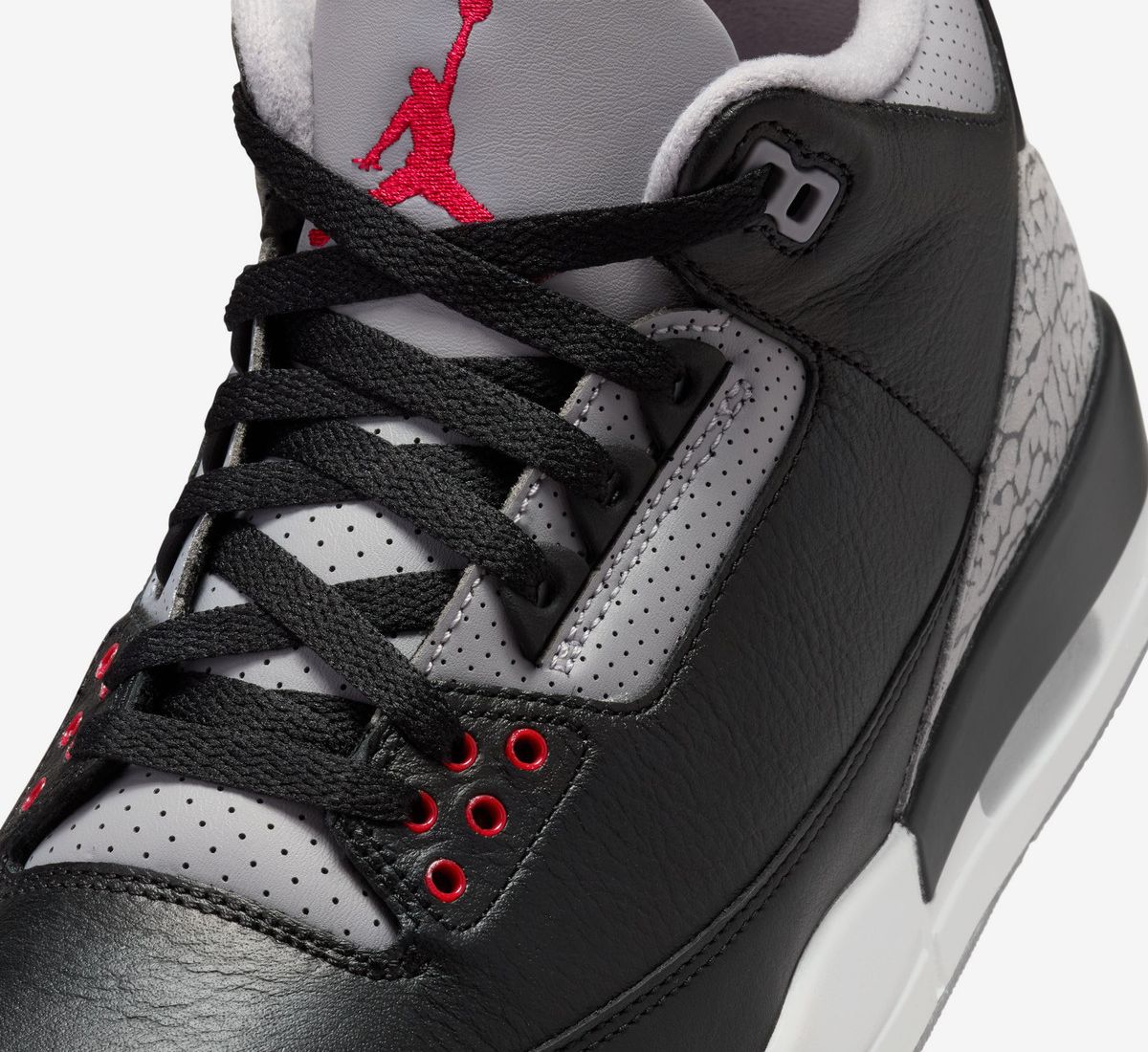 Air Jordan 3 Retro DN3707-010 Fire Grey Cement Summit Black White Red ...