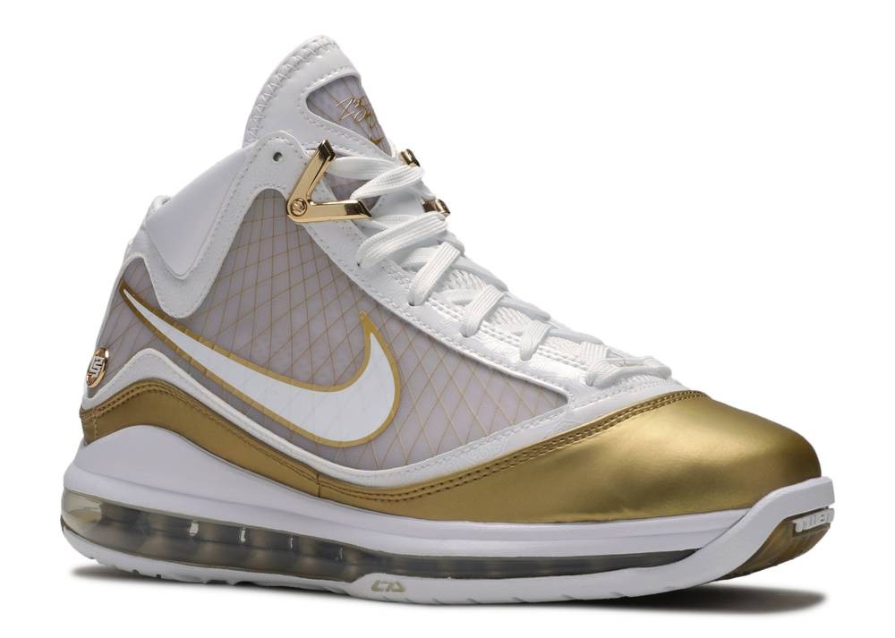 Nike Air Max Lebron 7 Qs Gs 2020 China Moon White Gold Metallic CK0719 ...