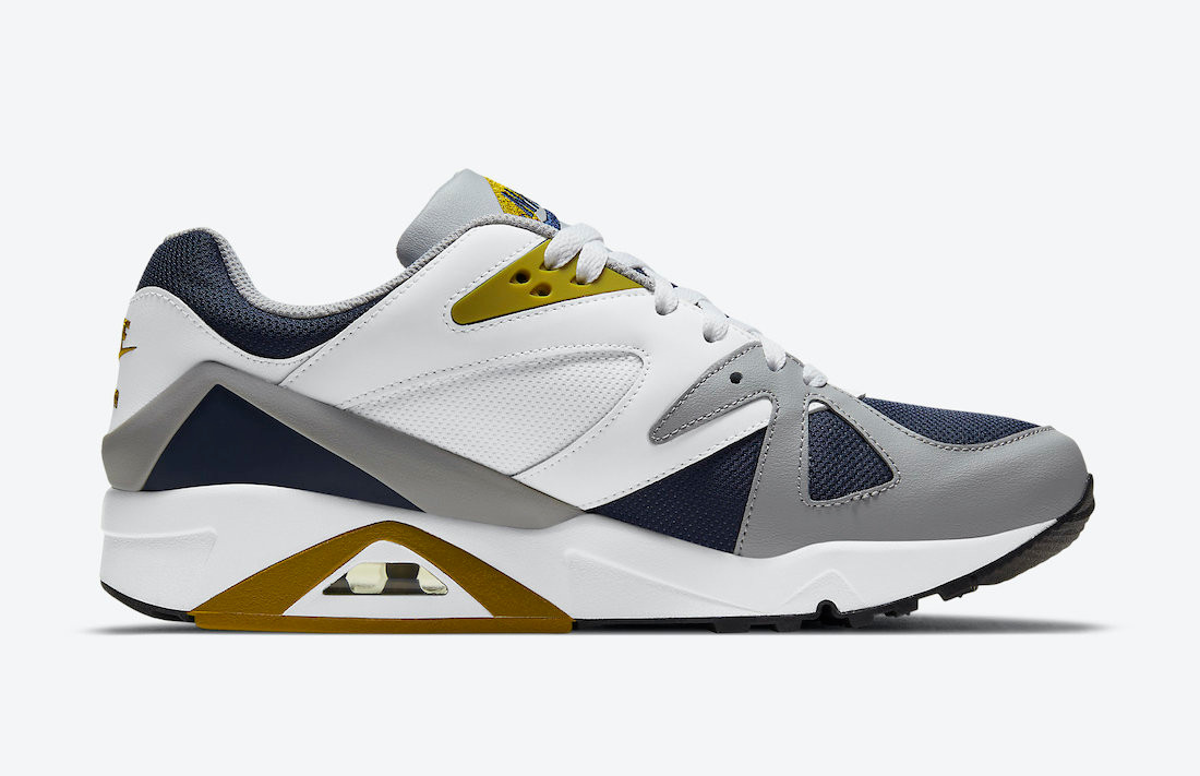 Nike Air Structure Triax 91 White Midnight Navy Dark Citron DB1549-400 ...
