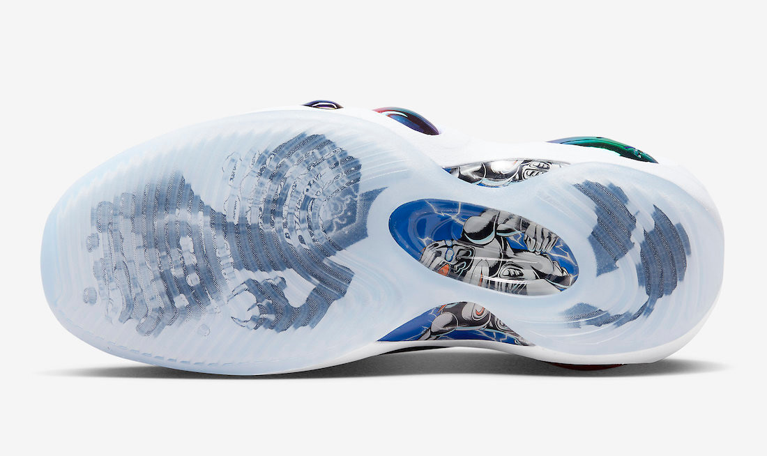 Nike Air Zoom Flight 95 Mighty Swooshers Metallic Silver Multi-Color ...