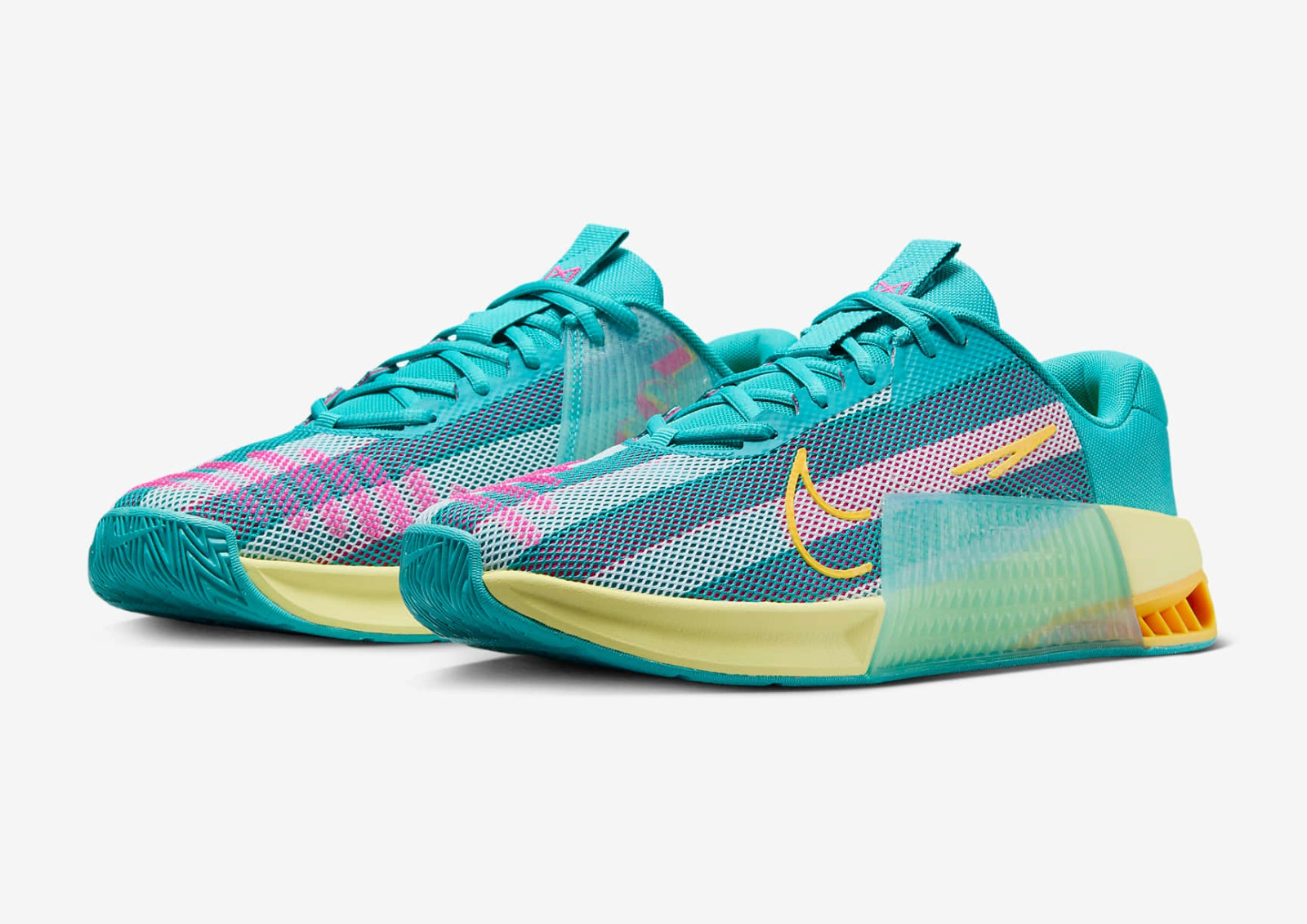 Nike Metcon 9 AMP Dusty Cactus Glacier Blue Laser Orange Fierce Pink ...