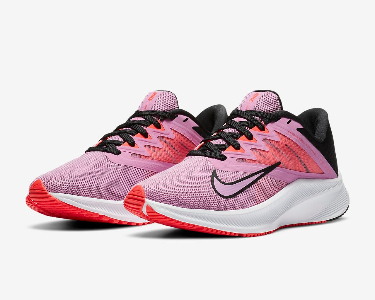 Nike Womens Quest 3 Beyond Pink Crimson Black Running Shoes CD0232-600 ...