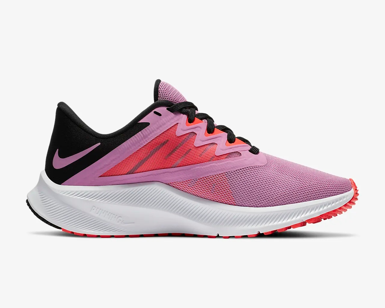 Nike Womens Quest 3 Beyond Pink Crimson Black Running Shoes CD0232-600 ...