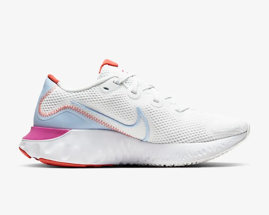 Nike Womens Renew Run White Ember Glow Hydrogen Blue CK6360-100 - Nike ...