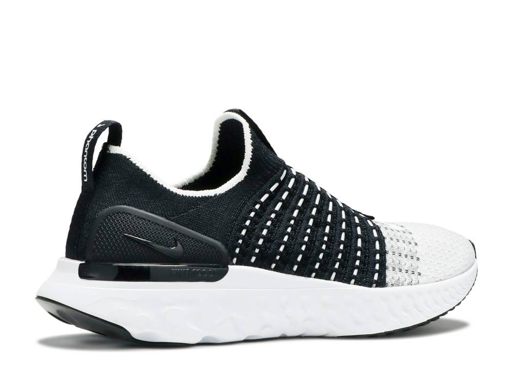 Nike Womens React Phantom Run Flyknit 2 Black White CJ0280-001 - Nike ...
