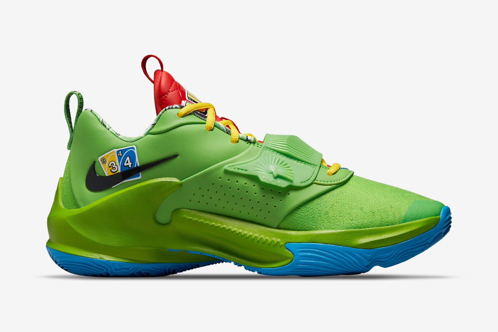 Nike Zoom Freak 3 NRG Uno Green Bean White Action Red Black DC9364-300 ...