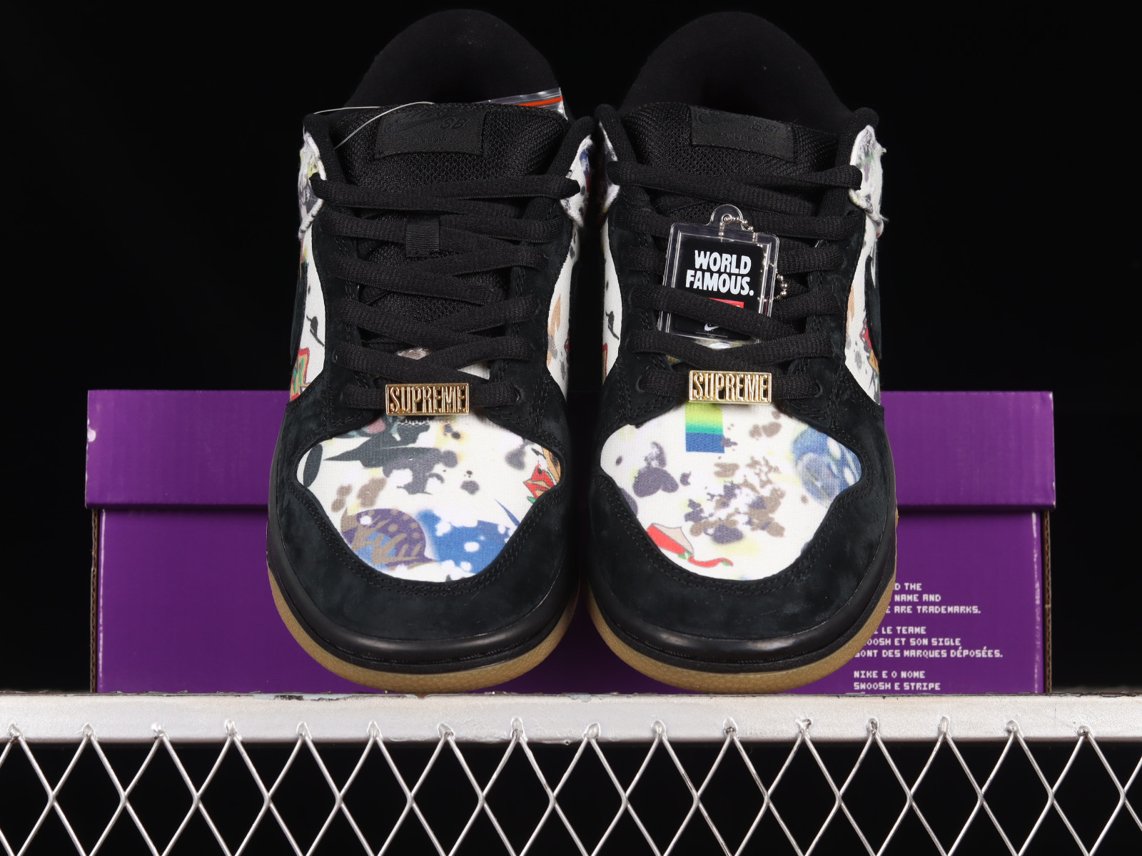 Supreme x Nike SB Dunk Low Rammellzee Black Multi-Color FD8778-001 ...
