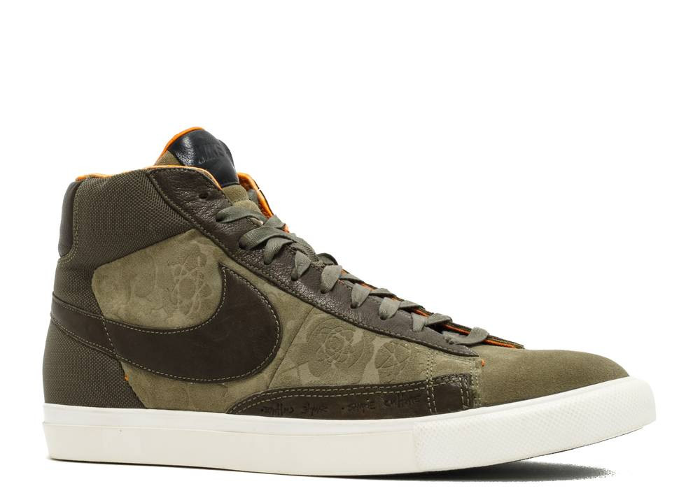 Nike Mo Wax X Blazer Hi Sp Olive Black 718768-208 - Nike Blazer High ...