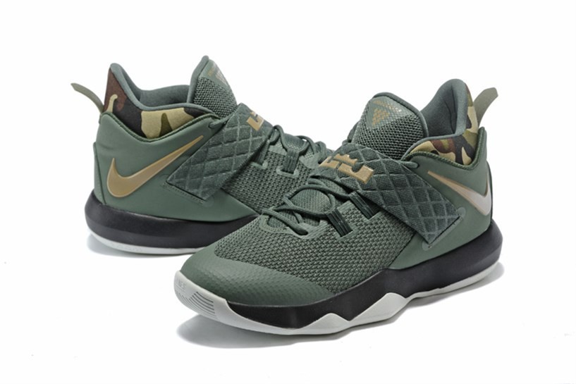 Nike Ambassador LBJ 10 Green Camo Gold AH7580-305 - Nike Ambassador 10 ...