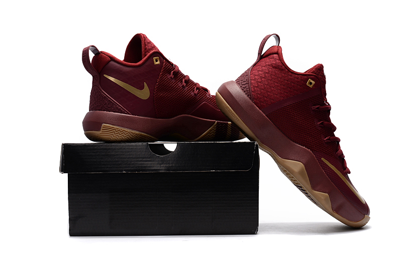 Nike Ambassador IX 9 Lebron Jame Marroon Golden Men Basketball Shoes ...