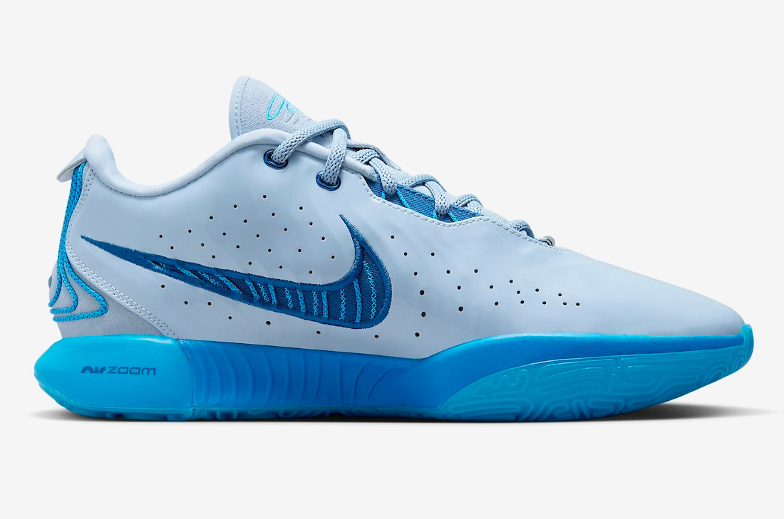 Nike LeBron 21 Blue Diver Light Armoury Blue Ashen Slate Blue Hero ...