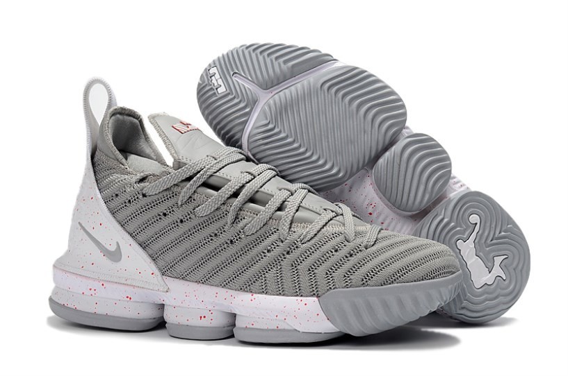 Nike LeBron 16 LBJ16 Grey White AO2595 - Zoom Lebron 16 - Sepcleat