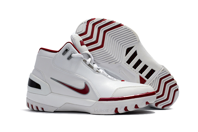 Nike Zoom Lebron I 1 white wine red Men Basketball Shoes - Zoom Lebron ...