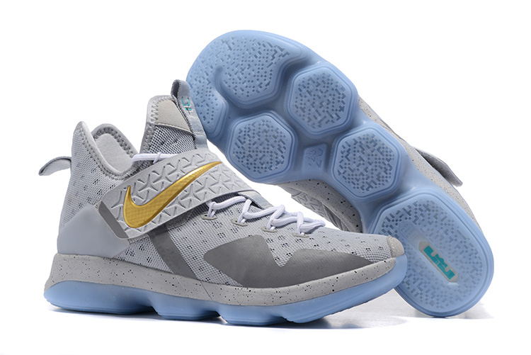 Nike LeBron Low XIV 14 Opening night gray White yelloe basketball men ...
