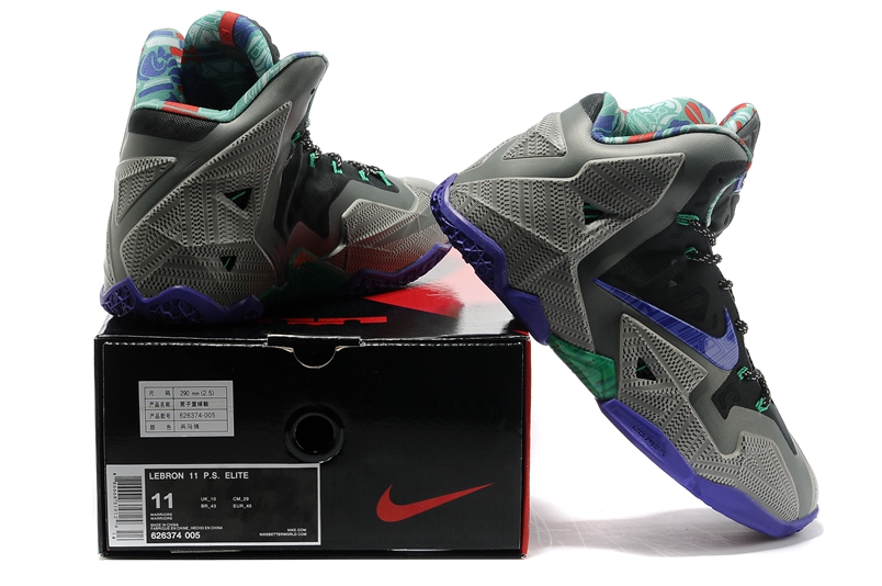 Nike Zoom Lebron XI 11 Men Basketball Shoes Wolf Grey Blue - Zoom ...