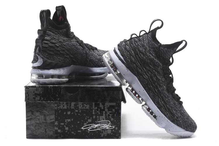 Nike Zoom Lebron XV 15 Men Basketball Shoes Black Wolf Grey - Zoom ...
