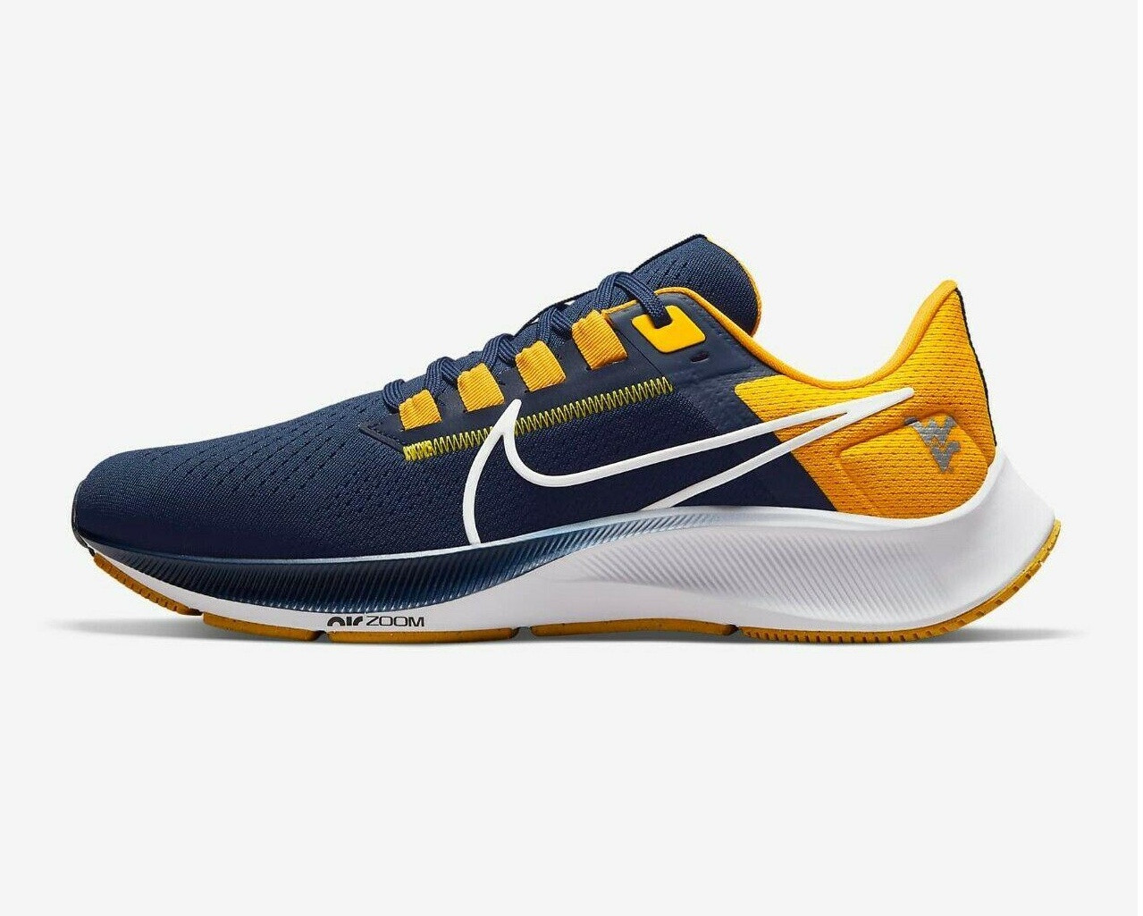 Nike Air Zoom Pegasus 38 West Virginia College Navy University Gold ...