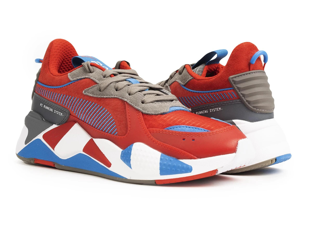 Puma RS-X Retro Red Streel Grey Indigo Mens Casual Shoes 371511-01 ...