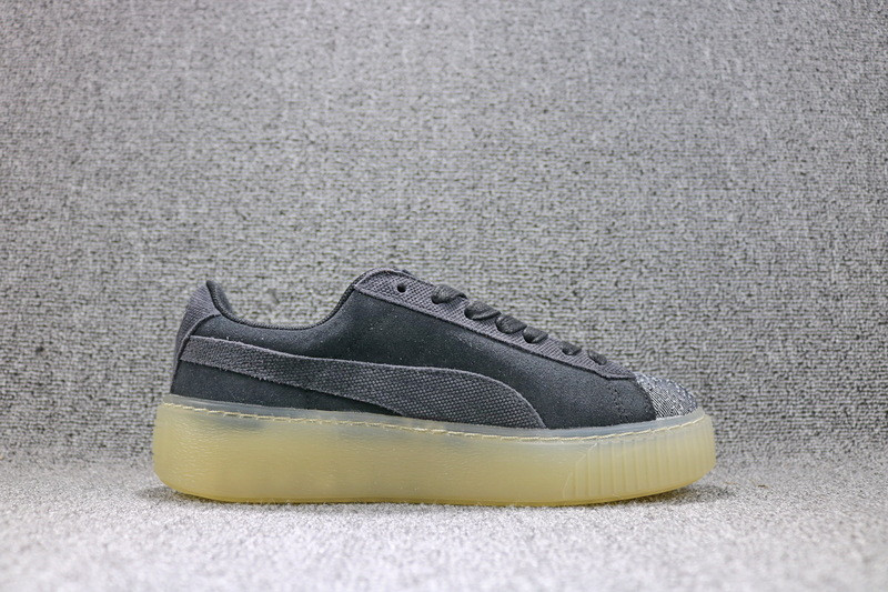 Puma Suede Platform Pebble Core Black Womens Shoes 365464-04 - Puma ...