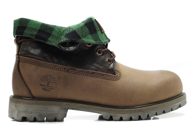 Mens Timberland Heritage Roll-top Boots Brown Green - Timberland Shoes ...